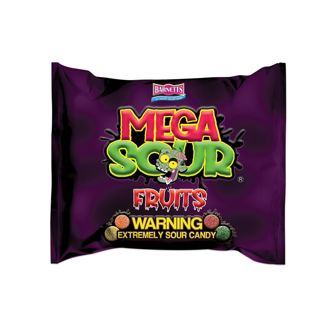 Barnetts Mega Sour Candy Fruits - Trendy Sweet Bags - Traditionally Ha ...