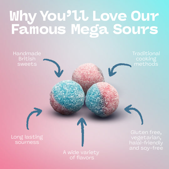 Barnetts Mega Sour Candy Bubblegum - Trendy Sweet Bags - Traditionally ...